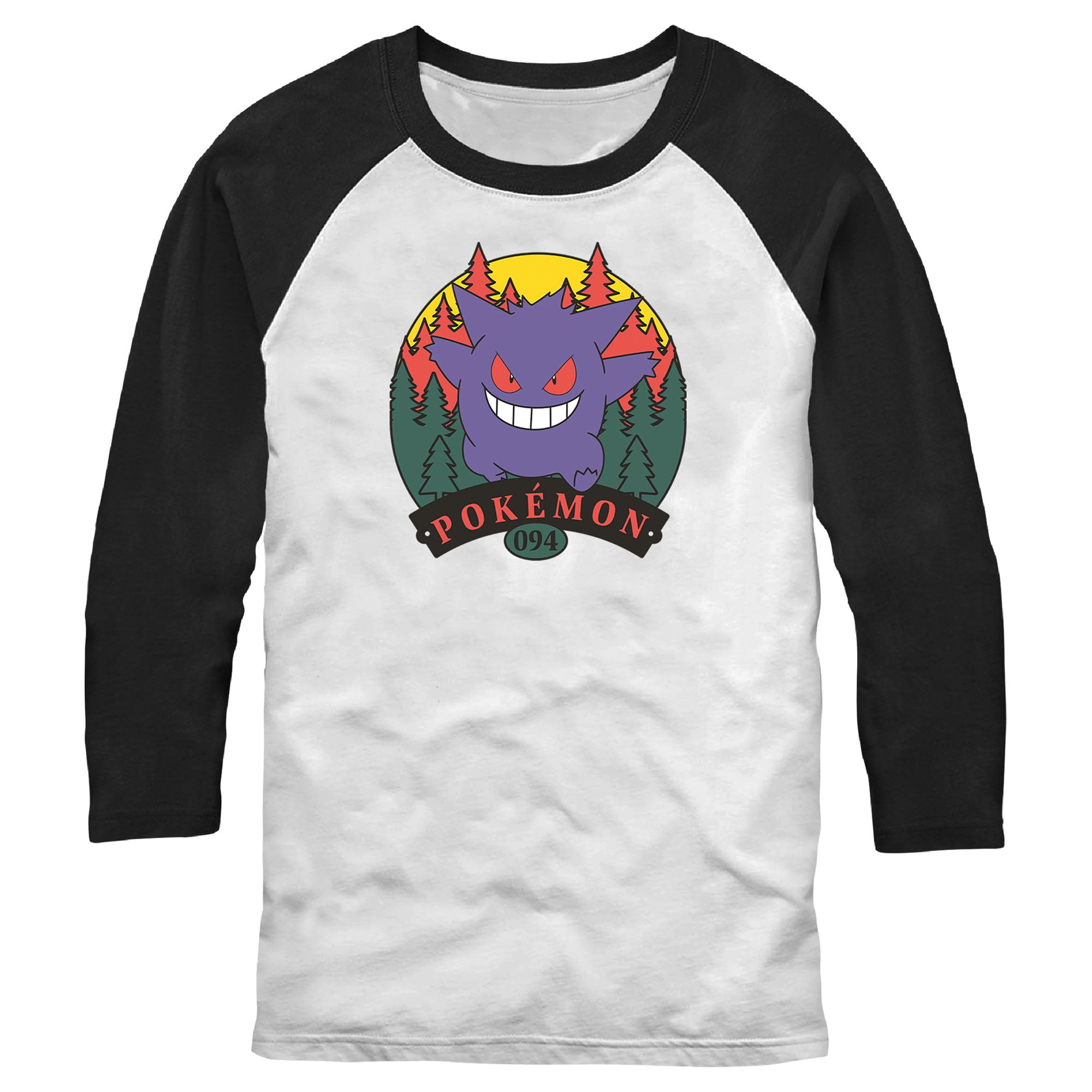 Men's Pokemon Icon Gengar 094 Baseball Graphic T-Shirt - Walmart.com