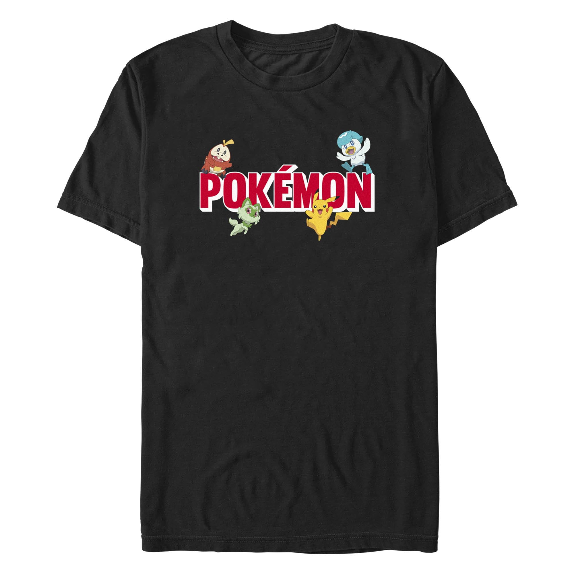 Men's Pokemon Logo Graphic Tee, Black Small - Adult Pikachu Pokemon ...