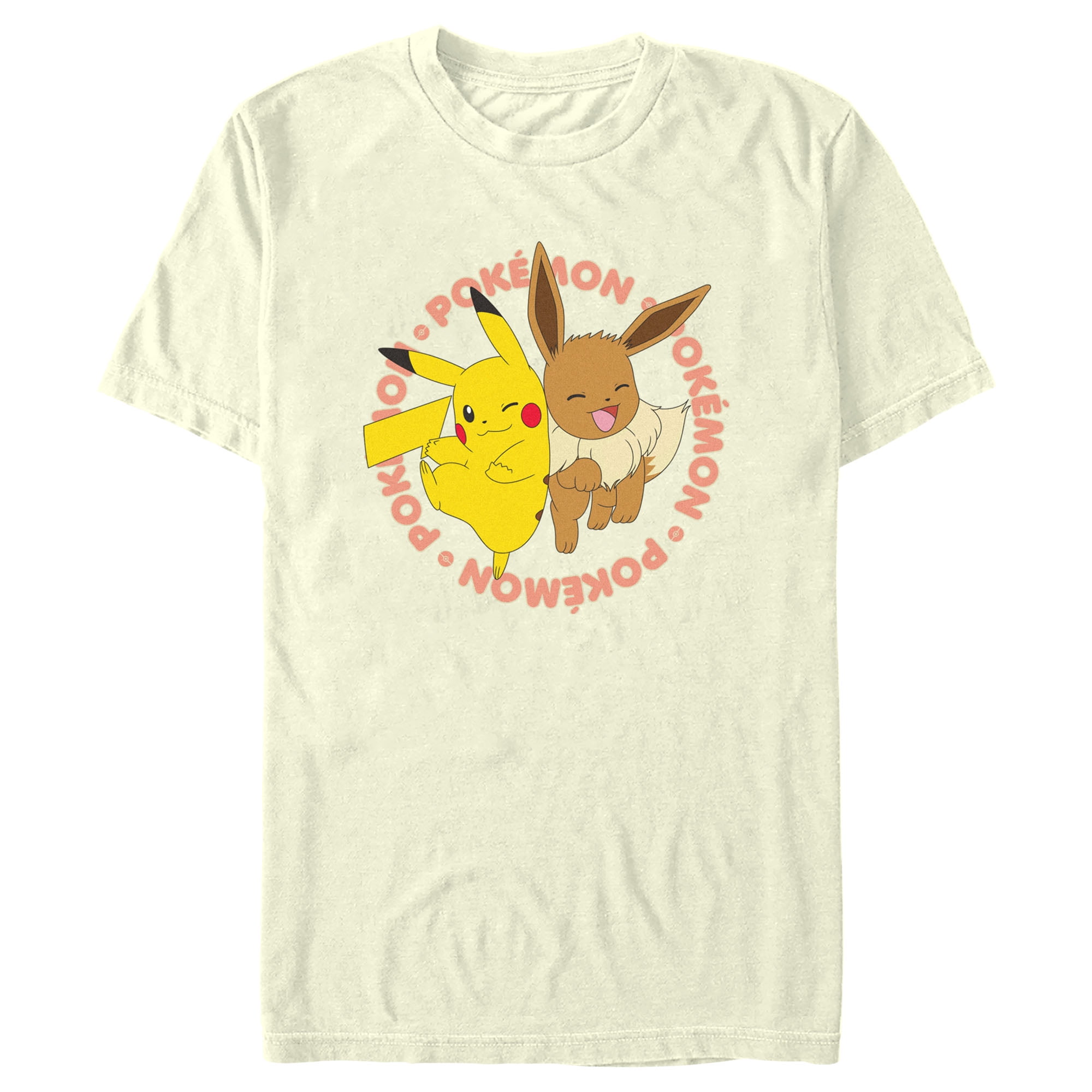 Men's Pokemon Pals Pikachu and Eevee Graphic T-Shirt - Walmart.com