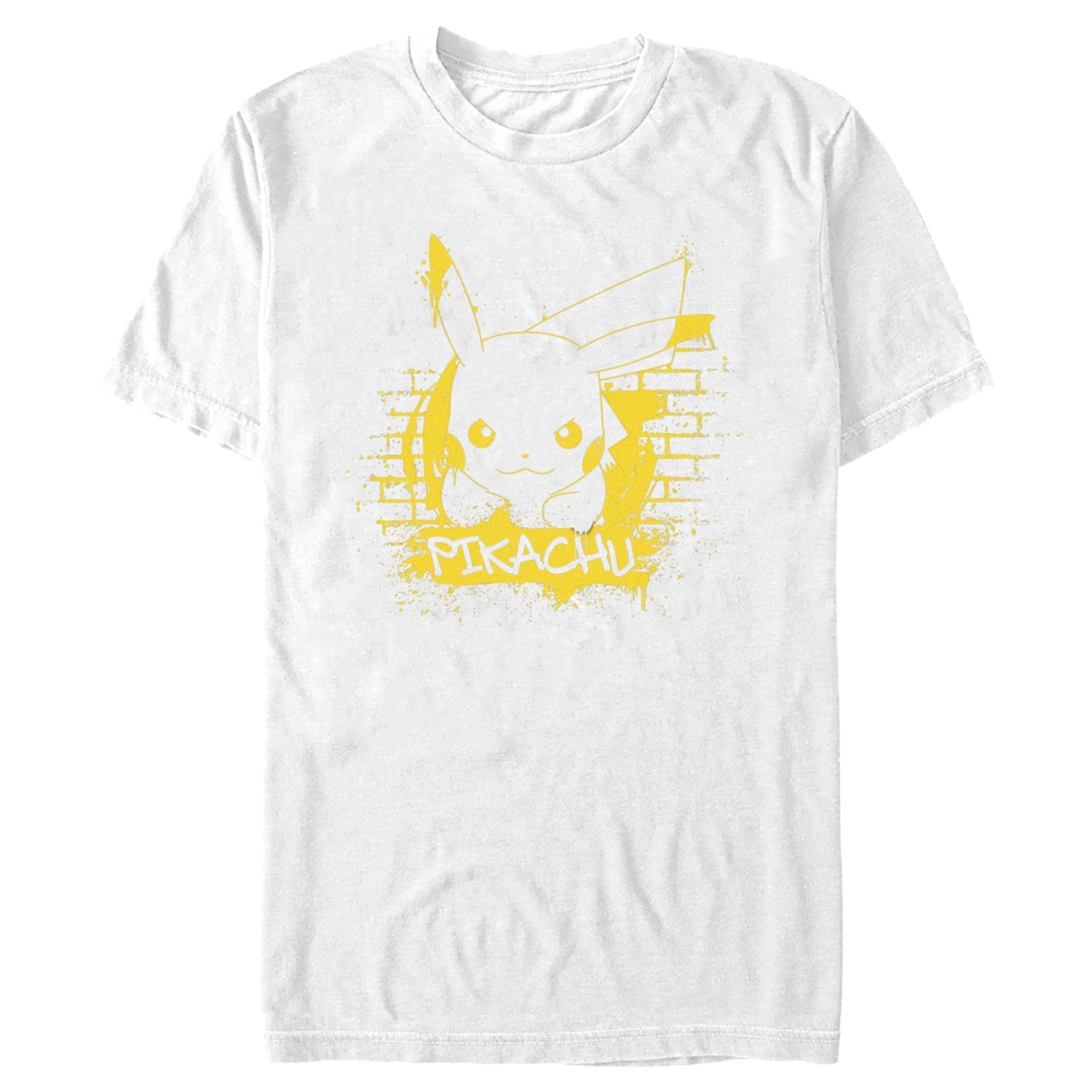 Men's Pokemon Pikachu Mural Graphic Tee White Medium - Walmart.com