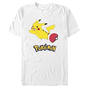 Men's Pokemon Pikachu 80s Party Graphic Tee White Medium - Walmart.com