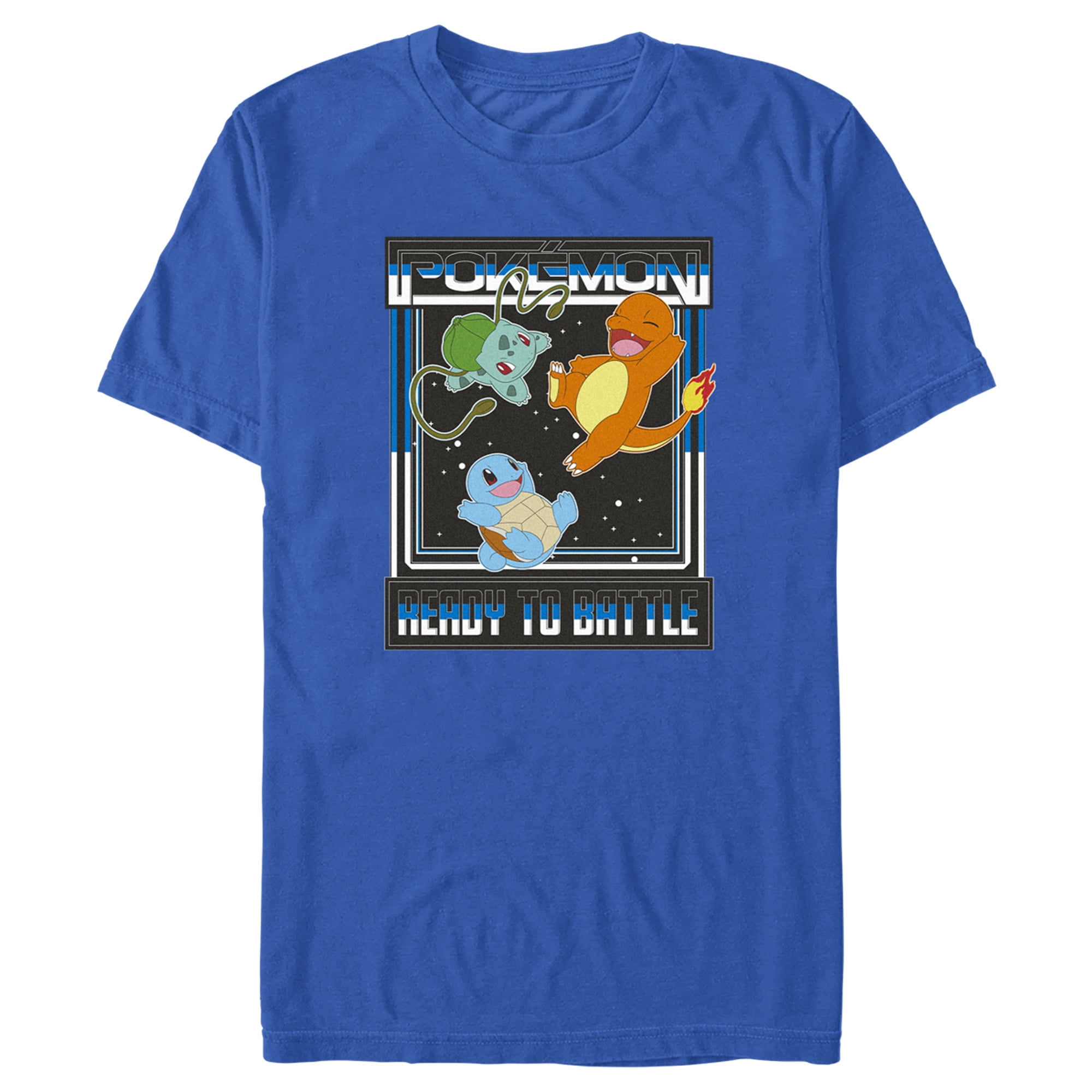 Men's Pokemon Ready To Battle Trio Graphic Tee Royal Blue 2X Large ...