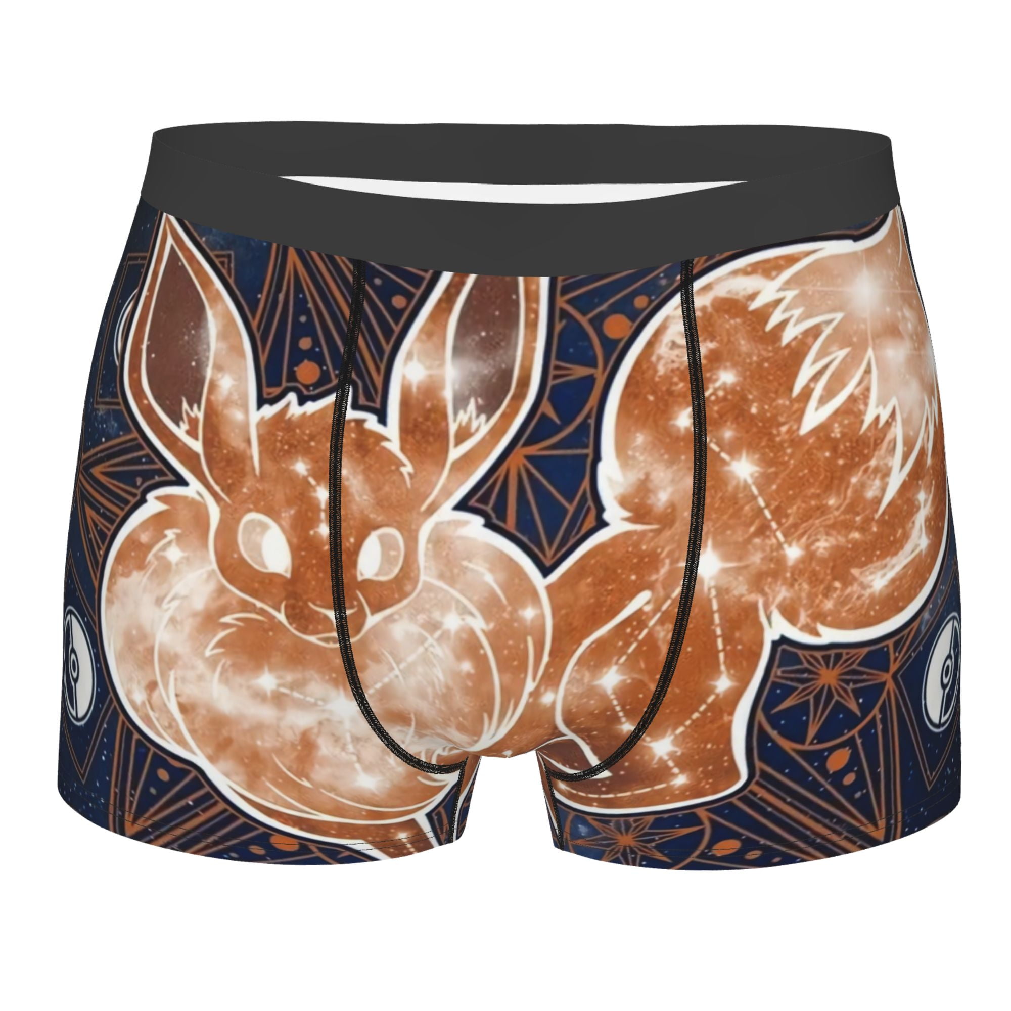 Men's Pokemon eevee Boxer Brief Underwear,Anti-Chafing,Moisture-Wicking ...