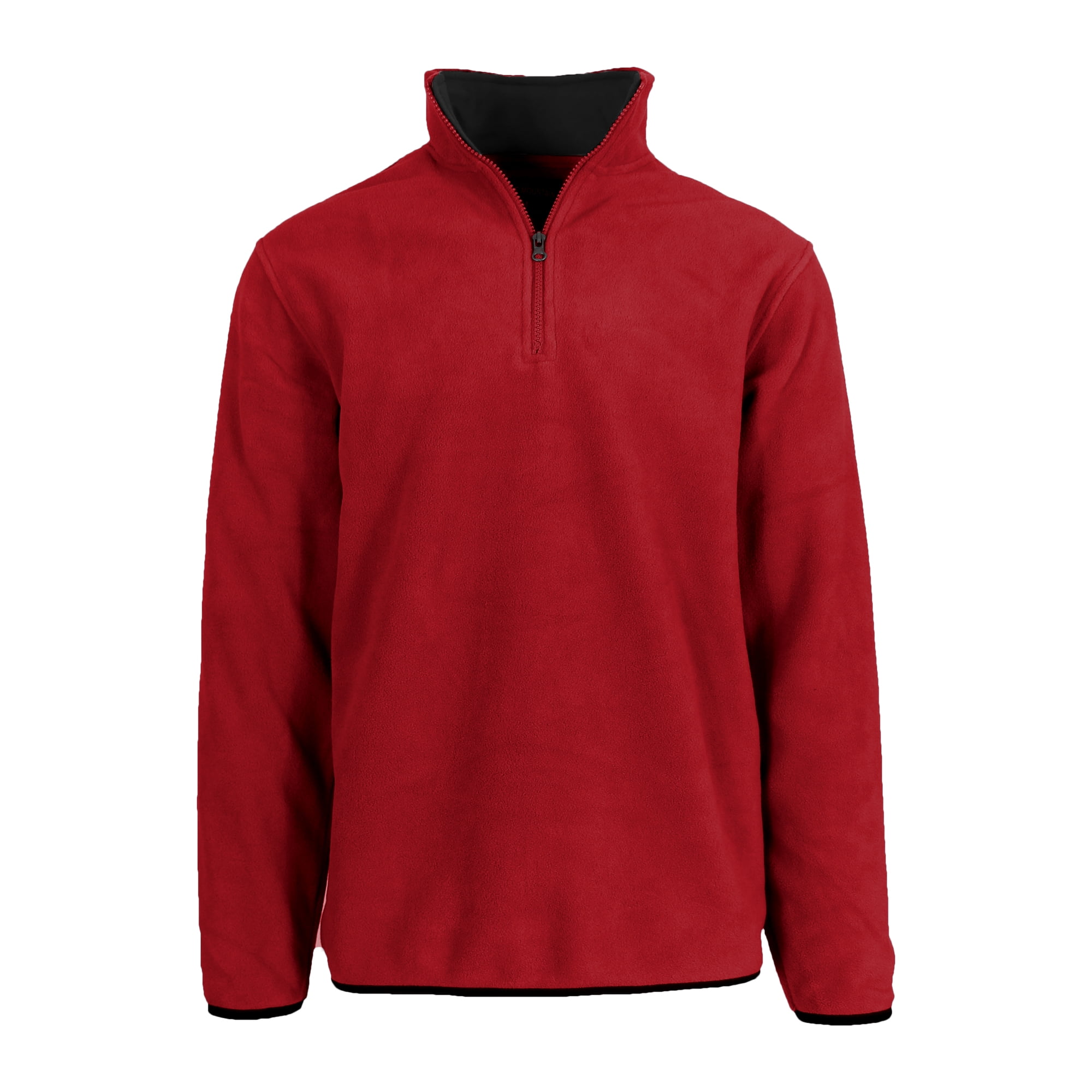 Men's Polar Fleece Pullover Quarter Zip Sweater (Sizes, S-2XL) - Walmart.com