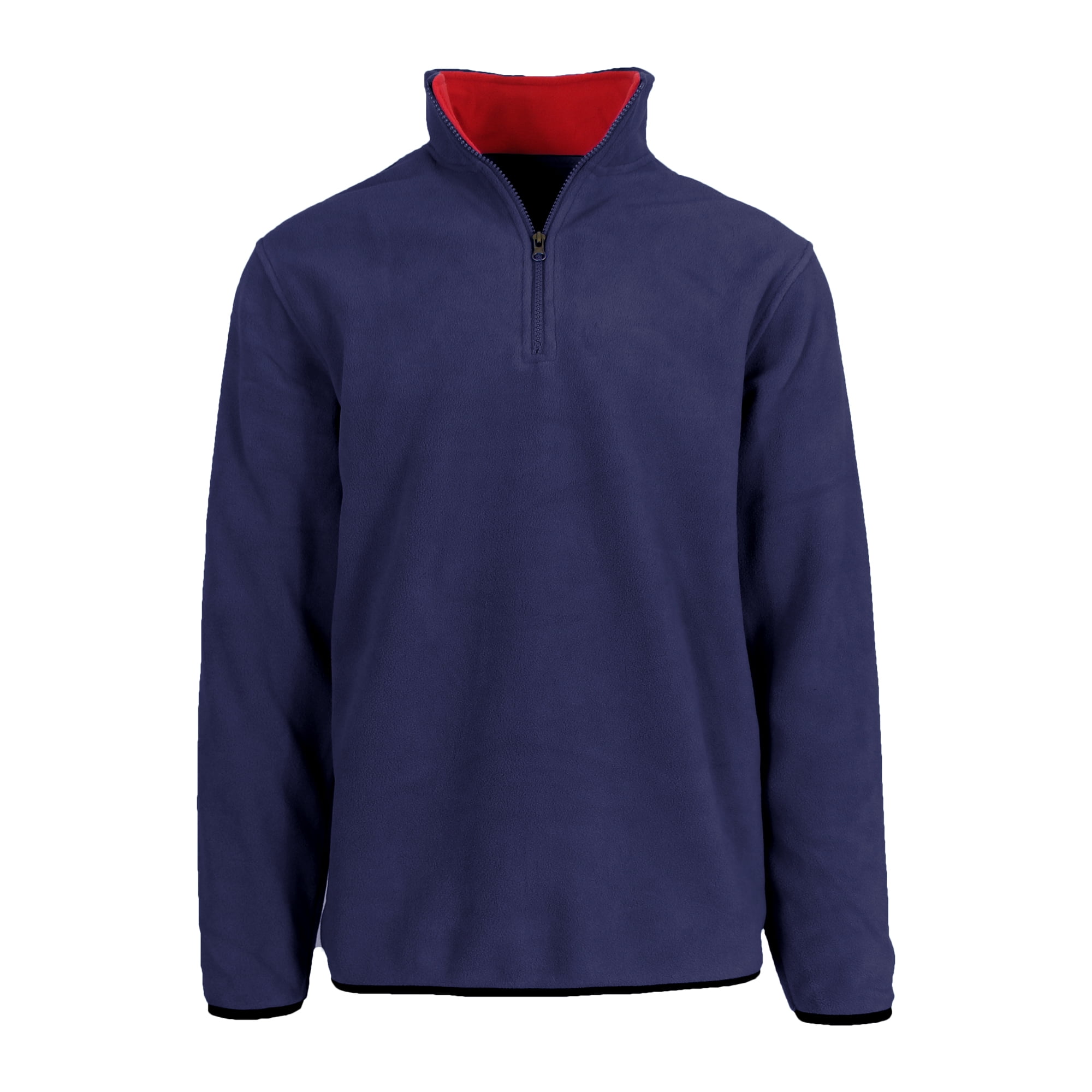 Men's Polar Fleece Pullover Quarter Zip Sweater (Sizes, S-2XL ...