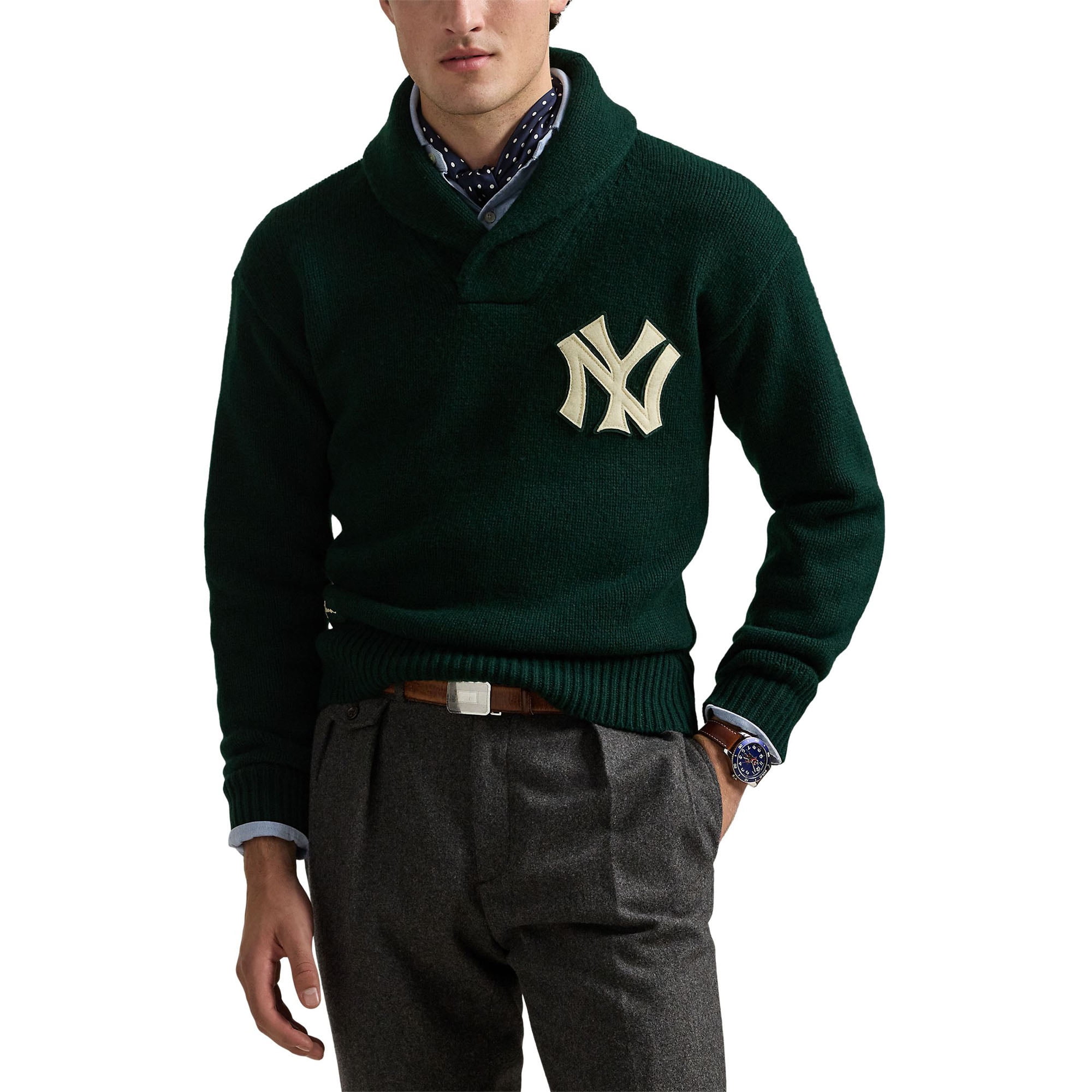 Men's Polo Ralph Lauren Green New York Yankees Cooperstown Collection ...