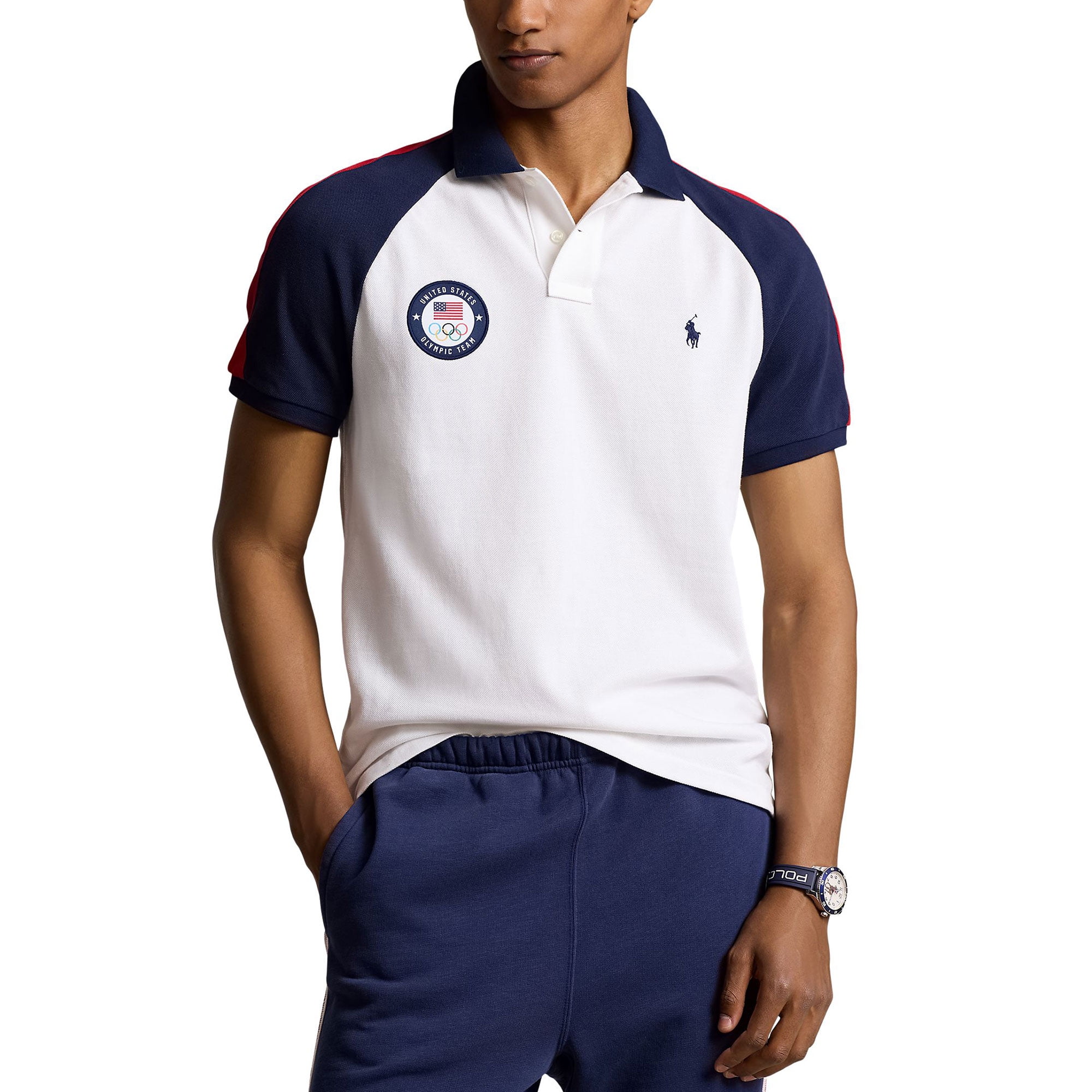 Men's Polo Ralph Lauren White Team USA 2024 Summer Olympics Villagewear ...