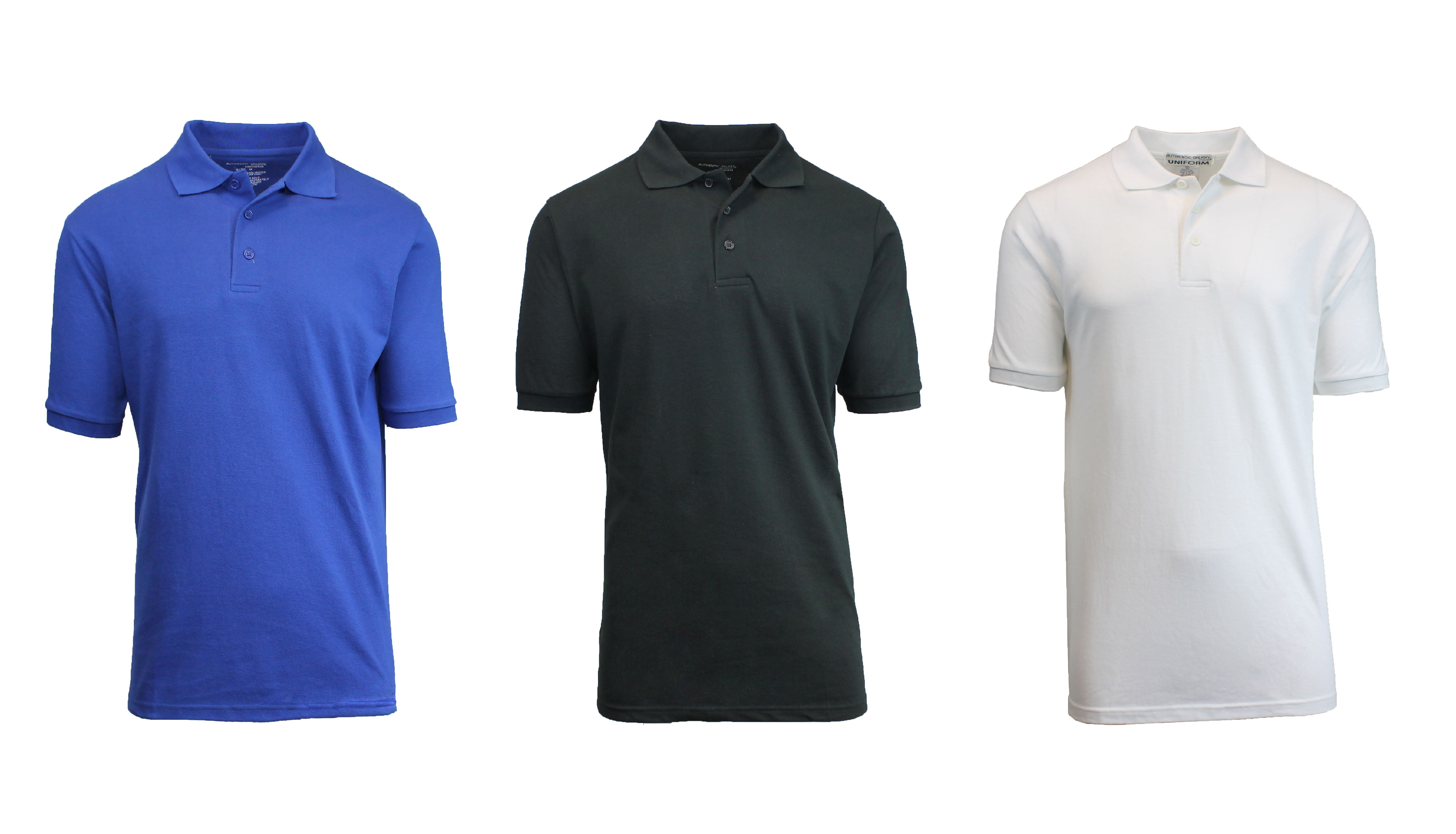 Men's Polo Shirt (3 Pack) - Walmart.com
