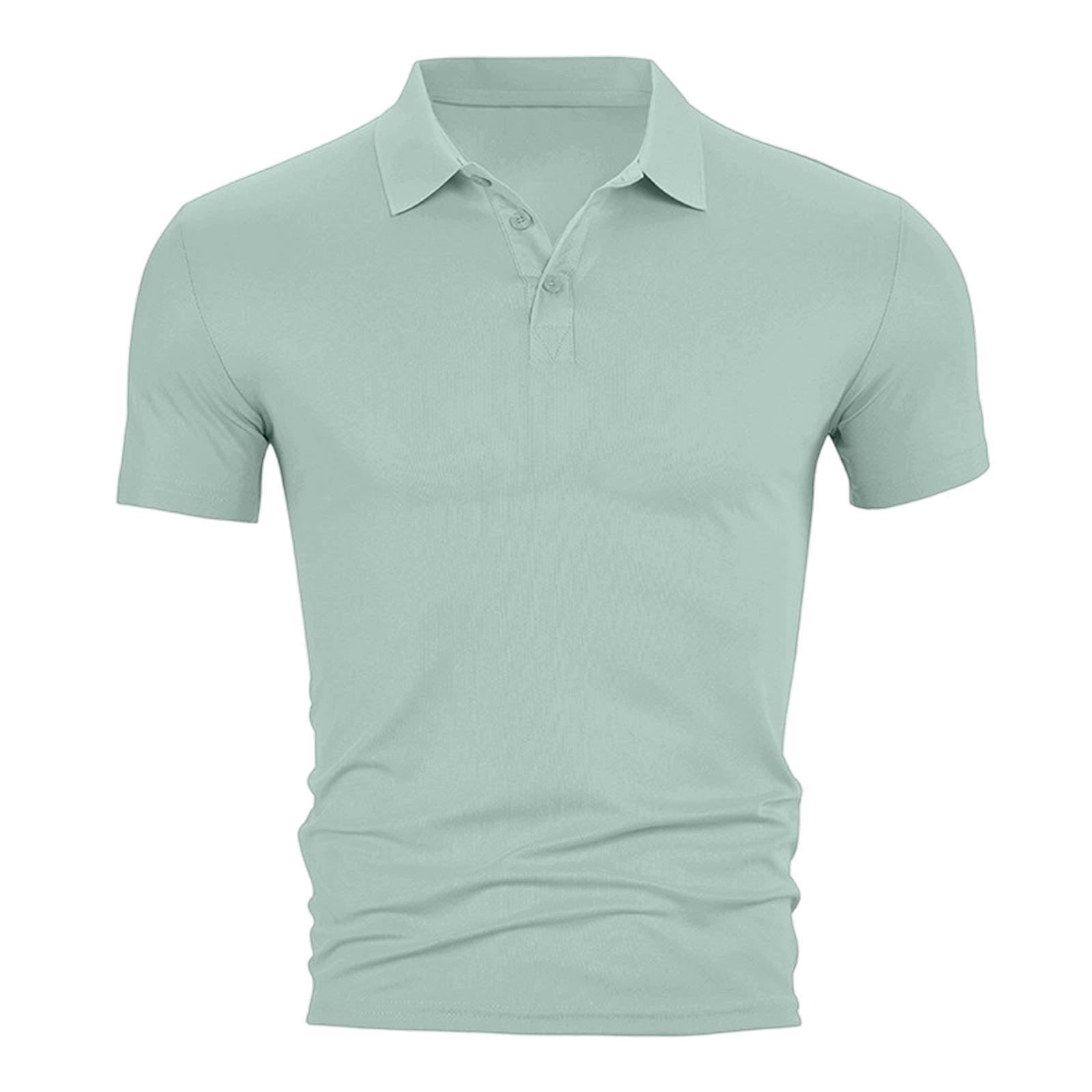 Men's Polo Shirts Short Sleeve Quick Dry Lightweight Classic Fit Golf T ...