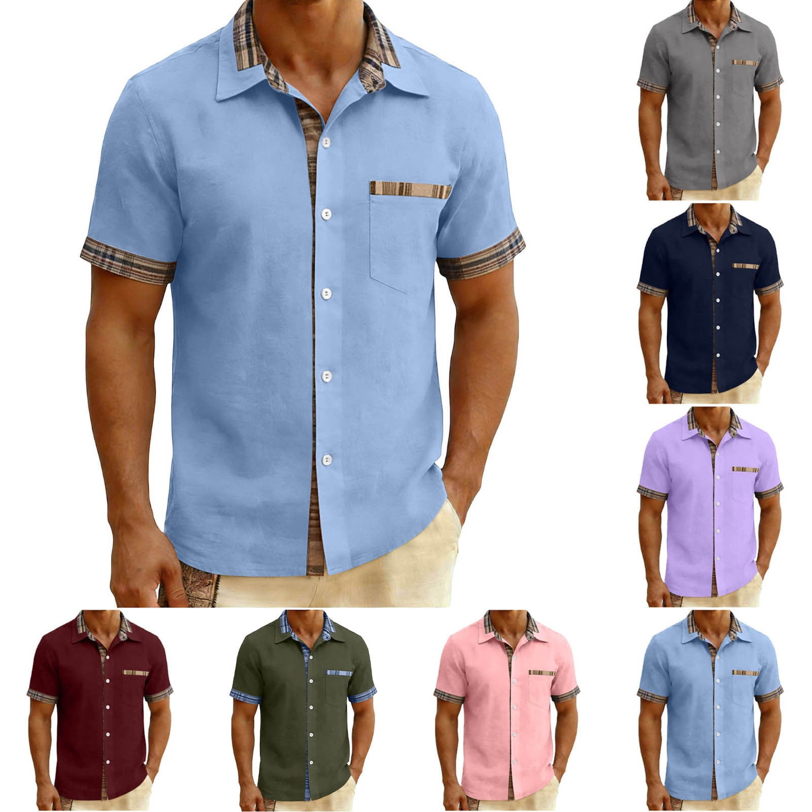 Men's Polo Short Sleeve Shirt Quick Dry Moisture Wicking with Pocket 3 ...
