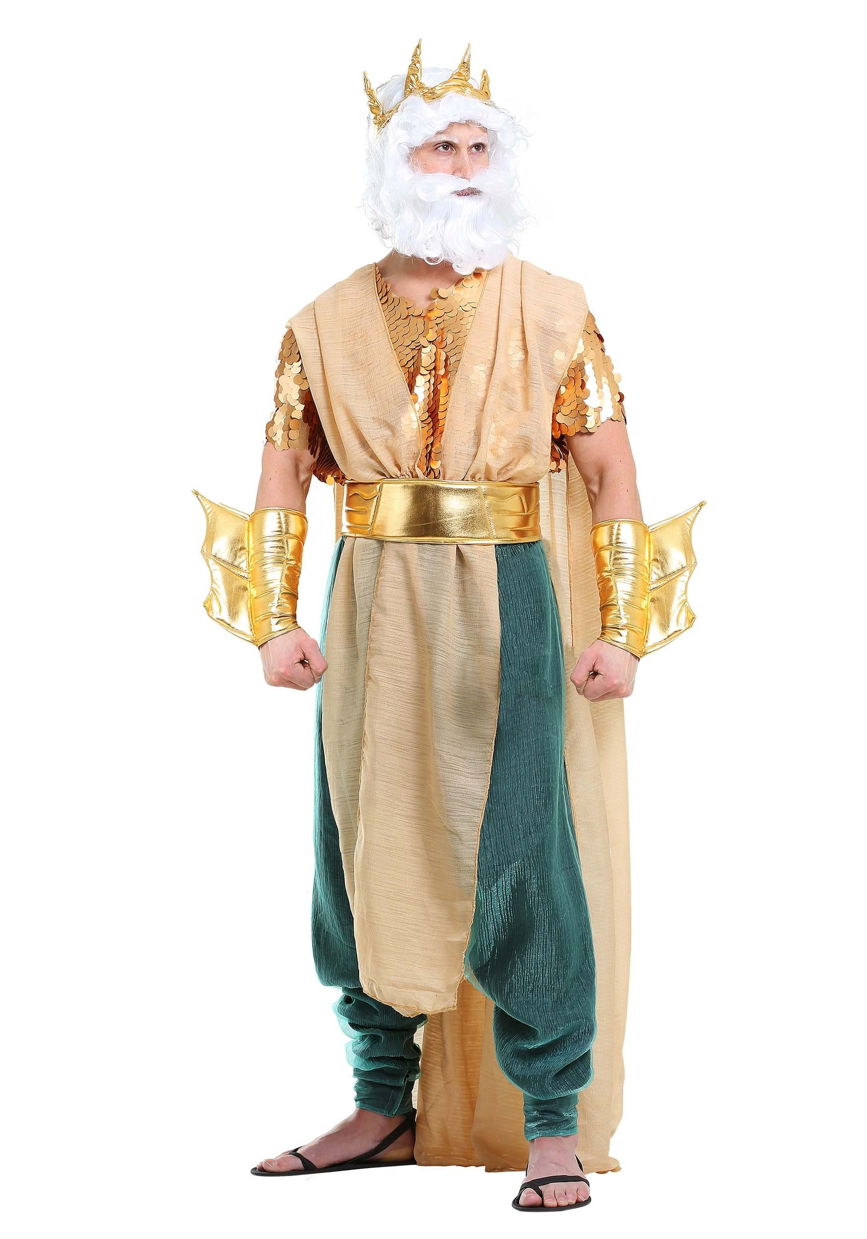 Adult Men's Poseidon Halloween Costume - Walmart.com