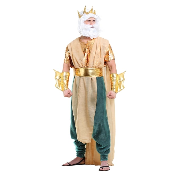 Adult Men's Poseidon Halloween Costume - Walmart.com