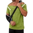 Men's Post Shoulder Surgery Shirts Recovery Tear Away Short Sleeve Full ...