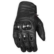 Motorcycle Riding Leather Gloves Half-finger Gloves Breathable ...