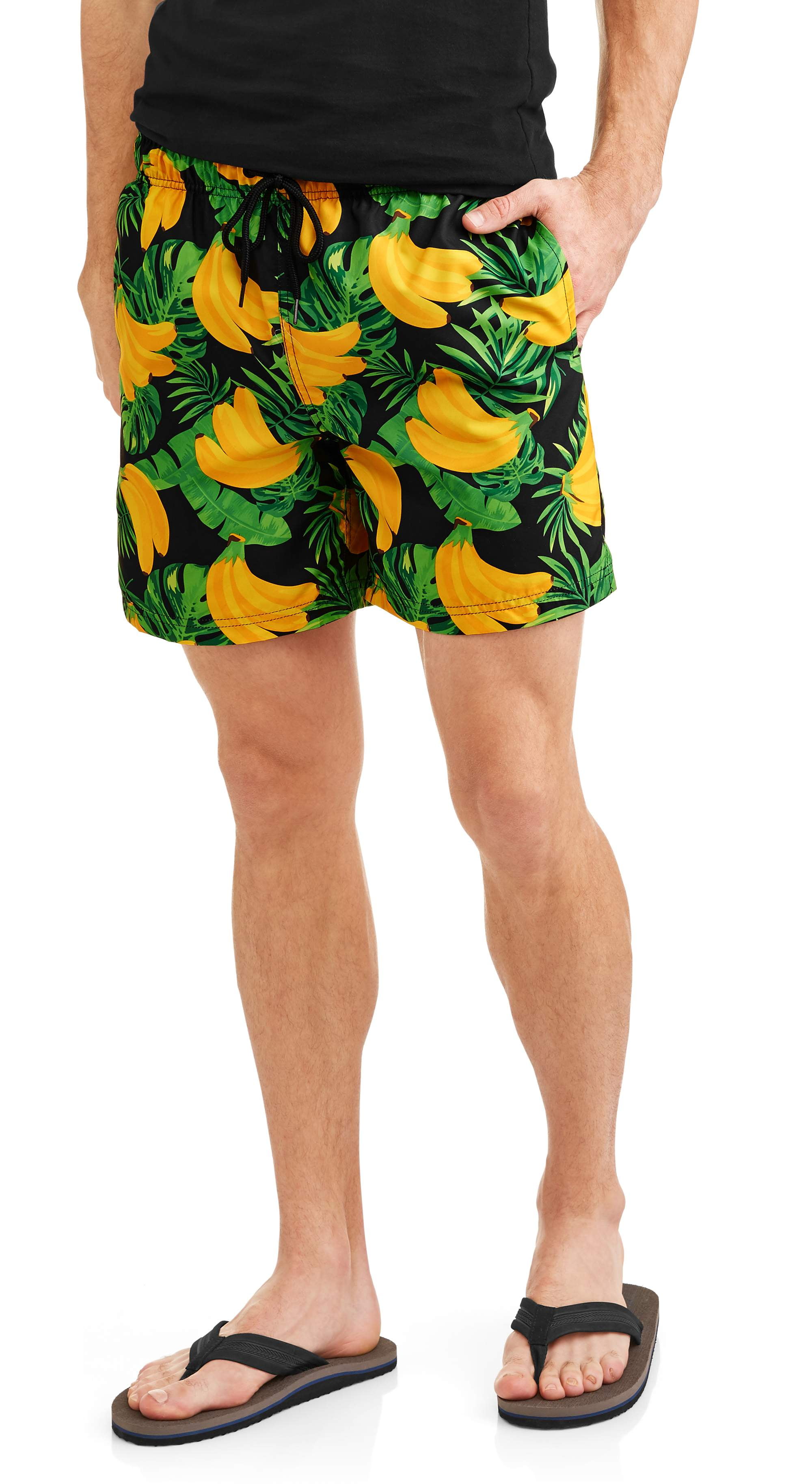 Men's Print Swim Trunk - Walmart.com