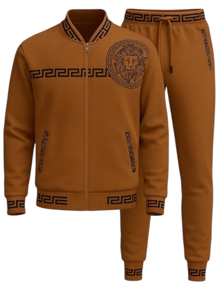 Men’s Printed All-Over Tech Designer Full Matching Jogging Suit Top ...