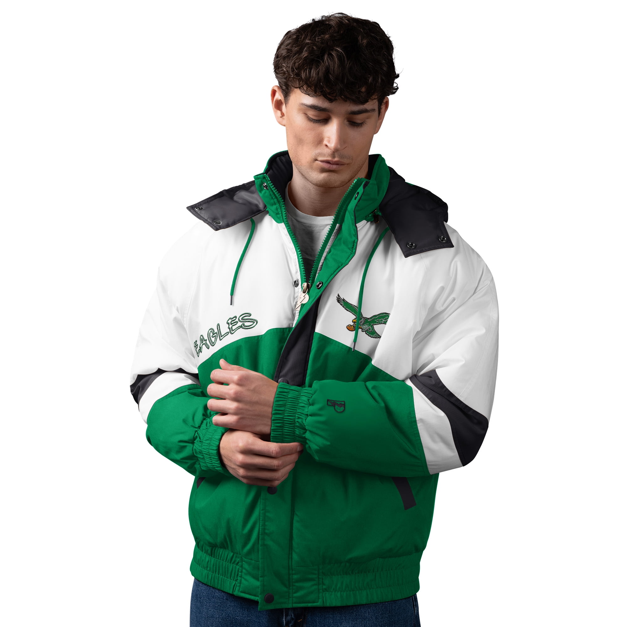Men's Pro Player Kelly Green Philadelphia Eagles Shoulder To Shoulder ...