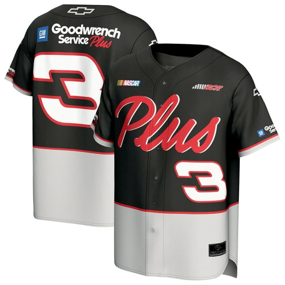 Men's ProSphere Black/Gray Dale Earnhardt Baseball Fashion Jersey ...