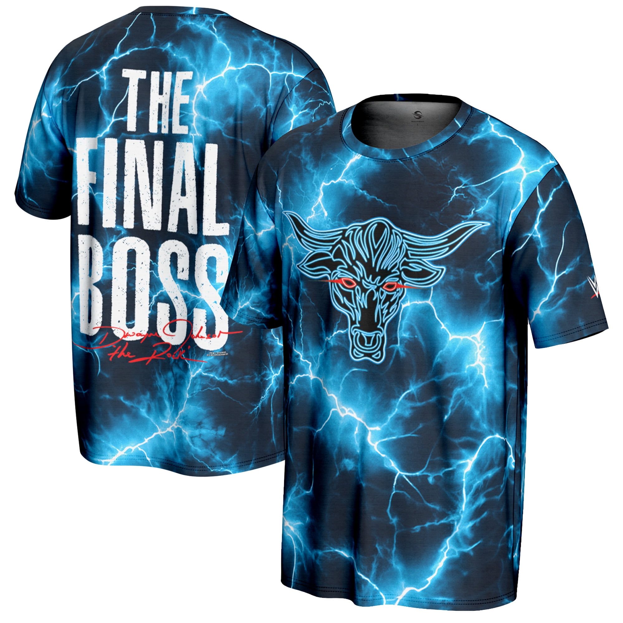 Men's ProSphere Blue The Rock The Final Boss T-Shirt - Walmart.com