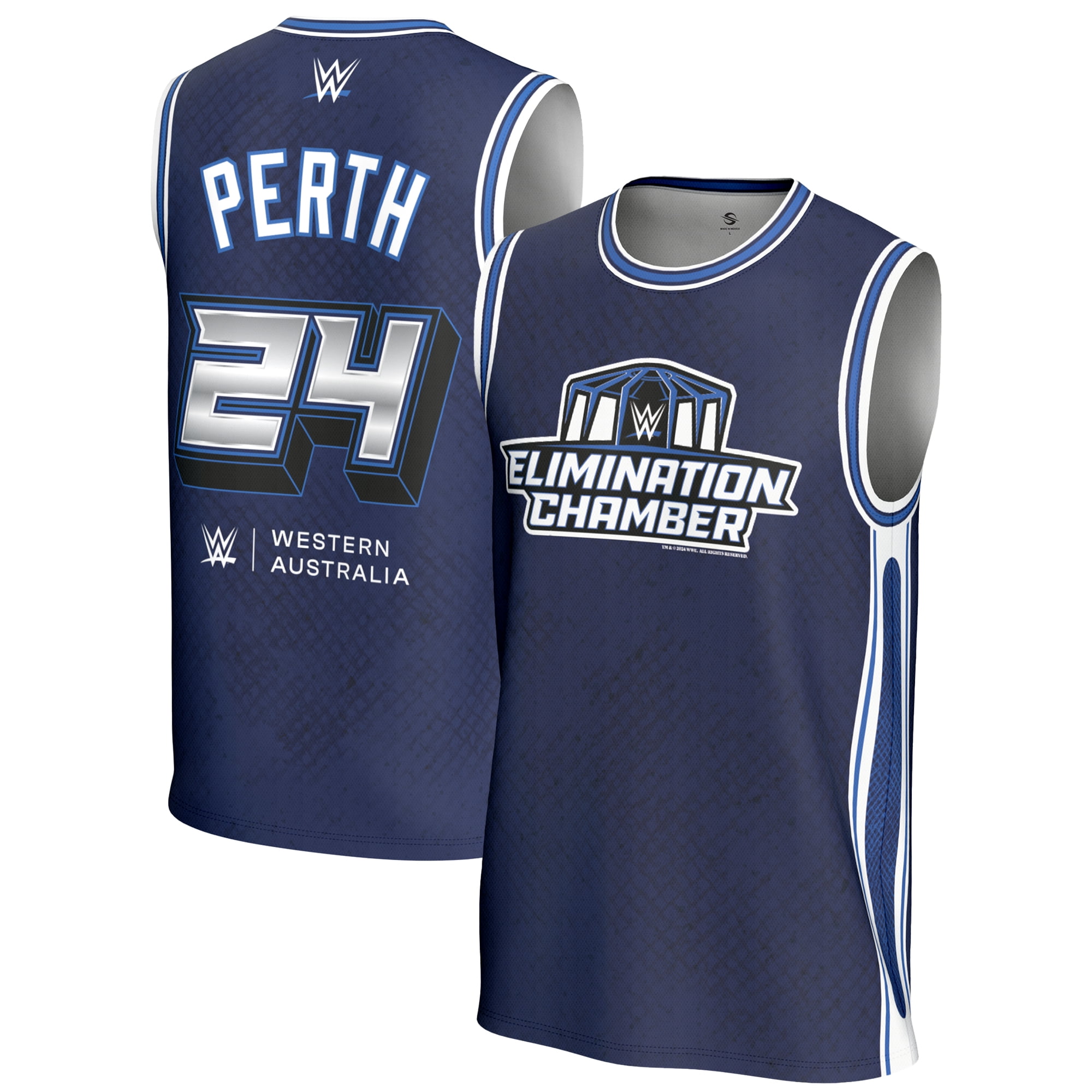 Men's ProSphere Blue WWE Elimination Chamber 2024 Lightweight ...