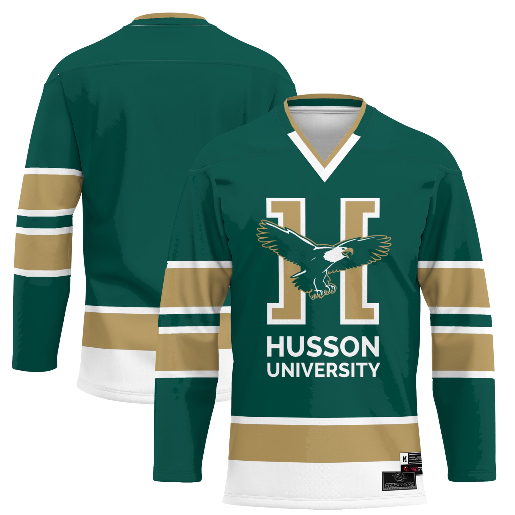 Men's ProSphere Green Husson University Eagles Hockey Jersey - Walmart.com