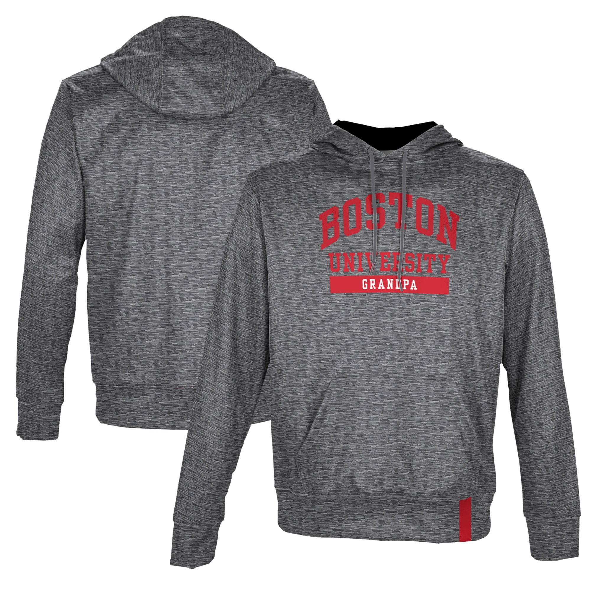 Men's ProSphere Heather Gray Boston University Grandpa Pullover Hoodie ...