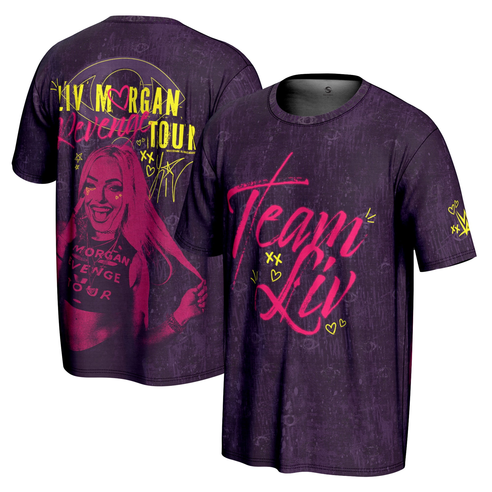 Men's ProSphere Purple Liv Morgan Revenge Tour T-Shirt - Walmart.com