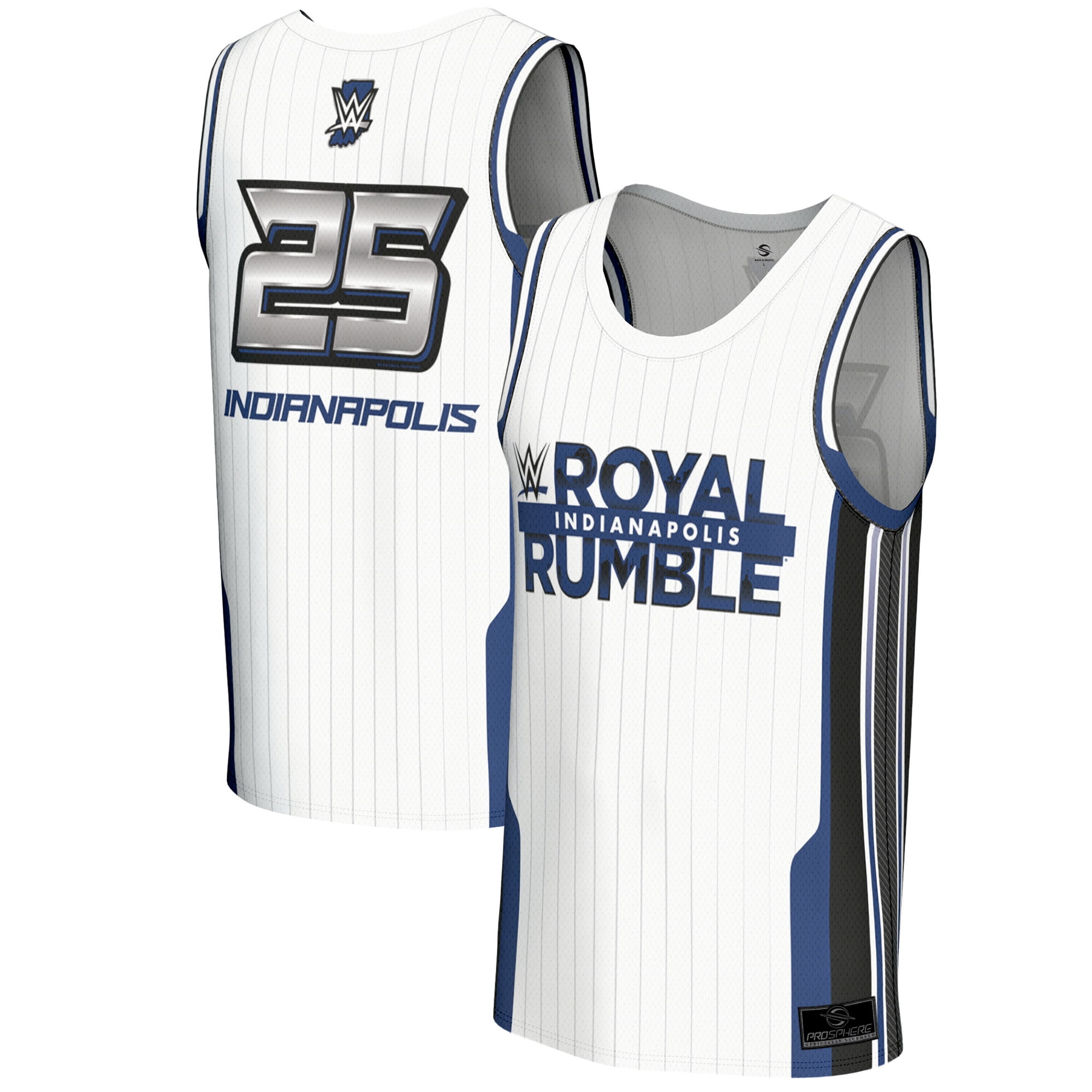 Men's ProSphere White Royal Rumble 2025 Flame Basketball Jersey ...