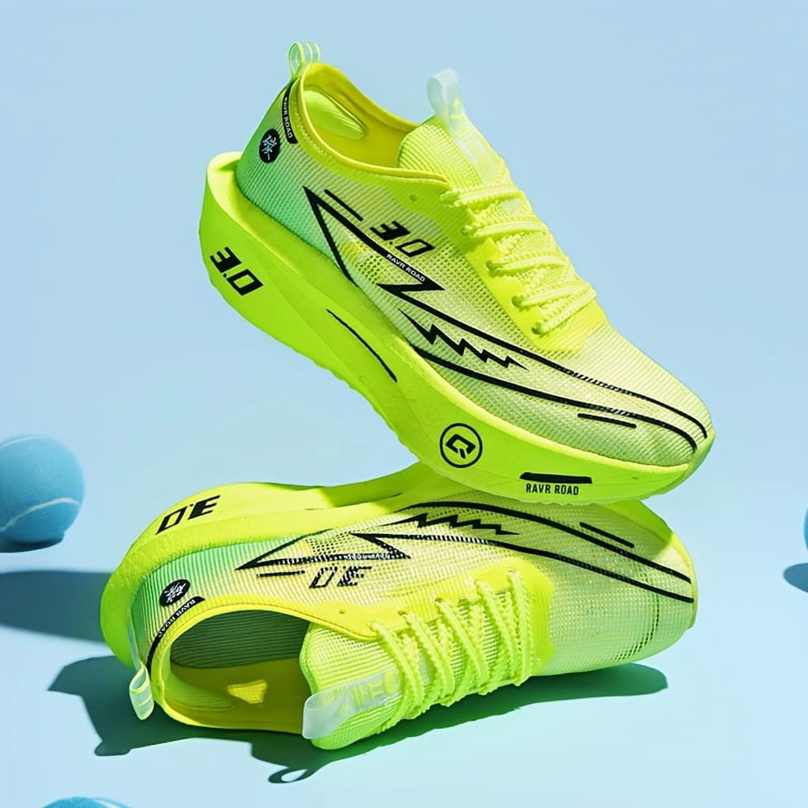 Men's Professional Running Shoes - Lightweight Racing Sneakers with ...