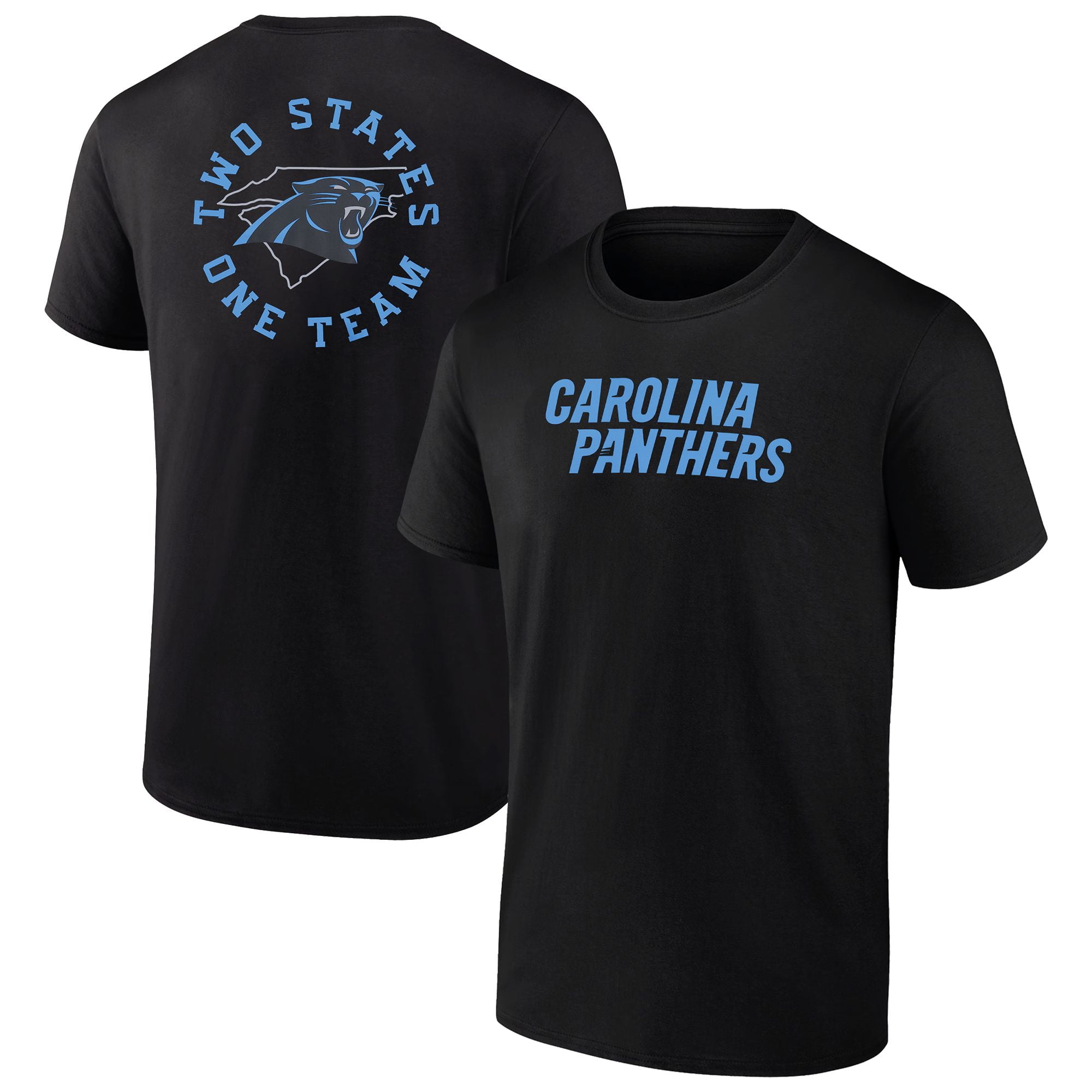 Men's Profile Black Carolina Panthers Big & Tall Two-Sided T-Shirt ...