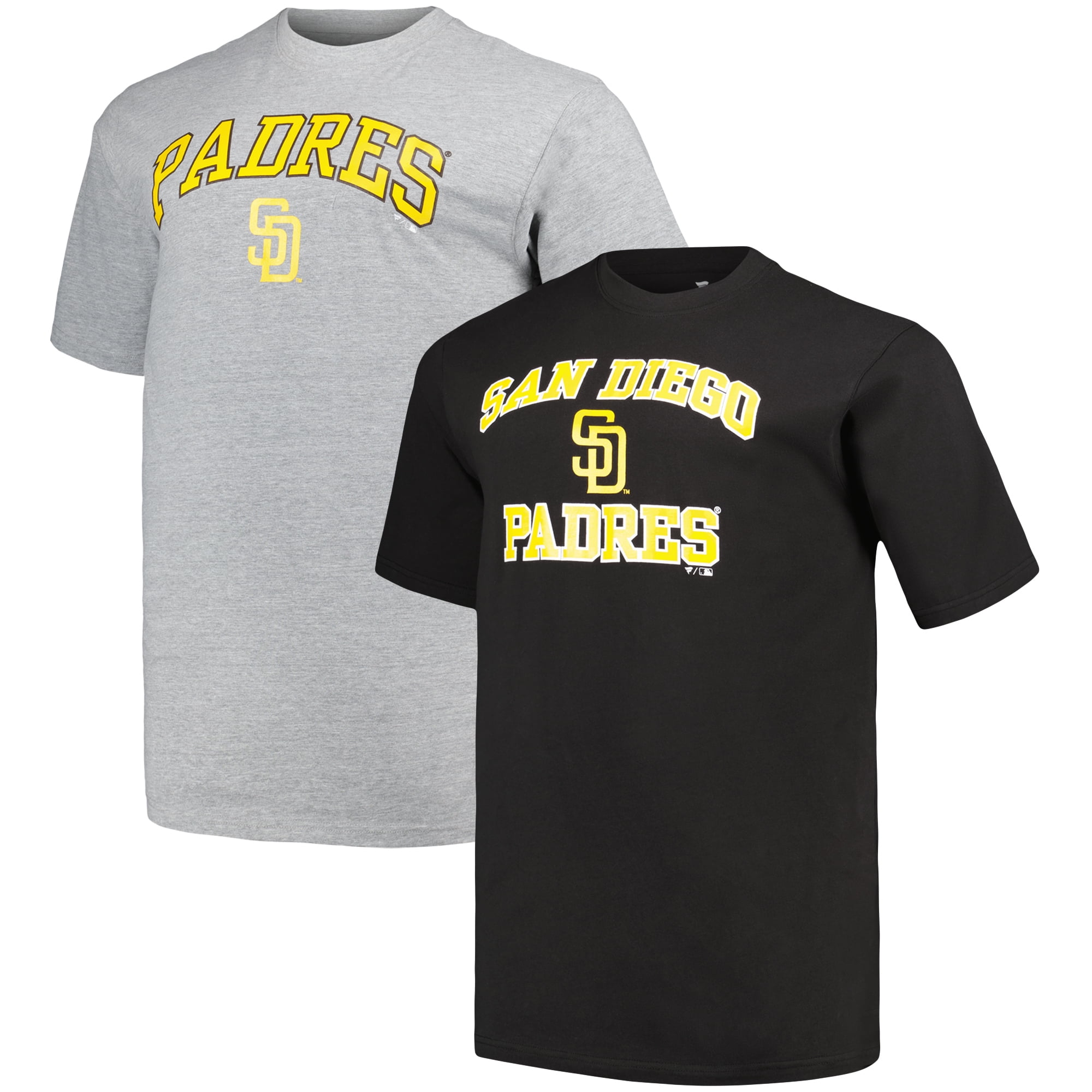Men's Profile Black/Heather Gray San Diego Padres Big & Tall T-Shirt ...