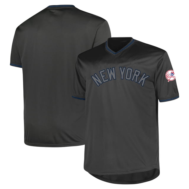 Men's Profile Charcoal New York Yankees Big & Tall Pop Fashion Jersey ...