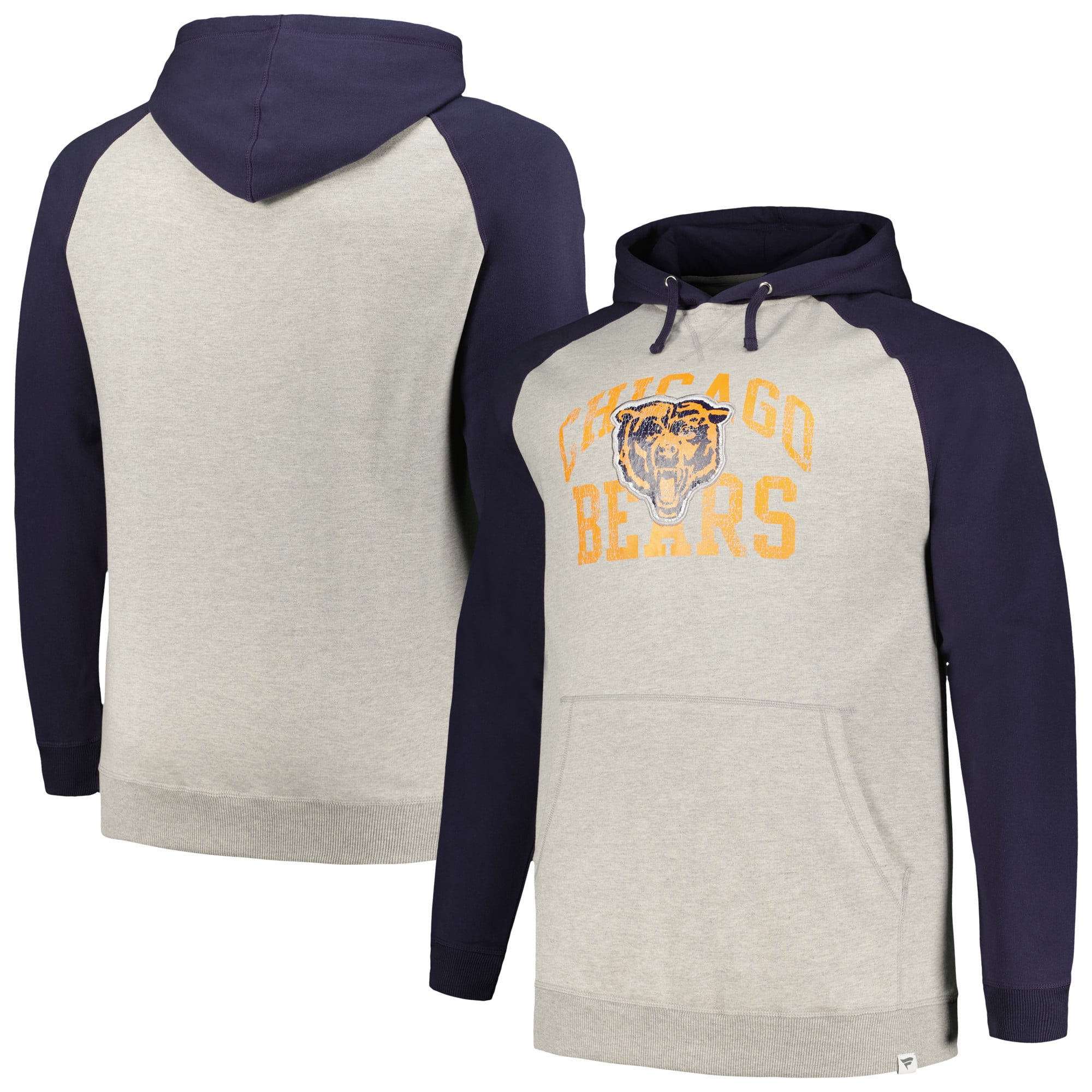 Men's Profile Heather Gray/Navy Chicago Bears Big & Tall Favorite Arch ...