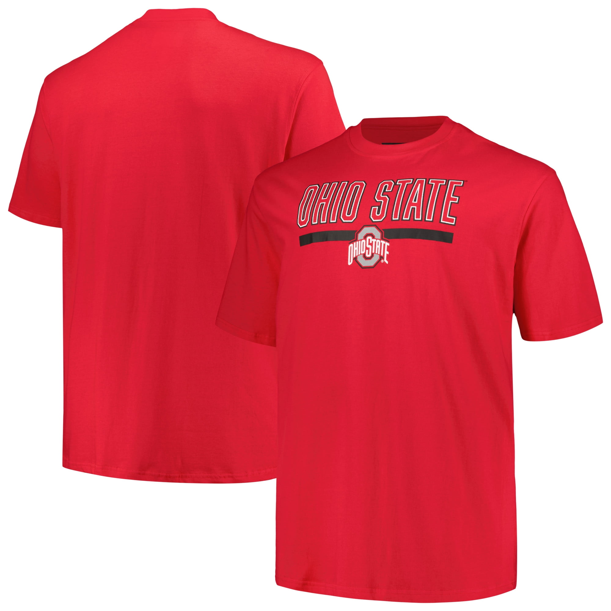 Men's Profile Scarlet Ohio State Buckeyes Big & Tall Team T-Shirt ...