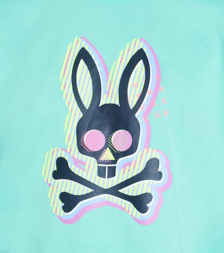 Men's Psycho Bunny Miami Pool Ethan Deco Bunny T-Shirt - 5/M - Walmart.com