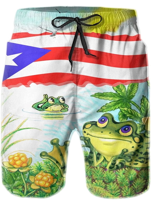 Puerto Rico Flag Swim Trunks