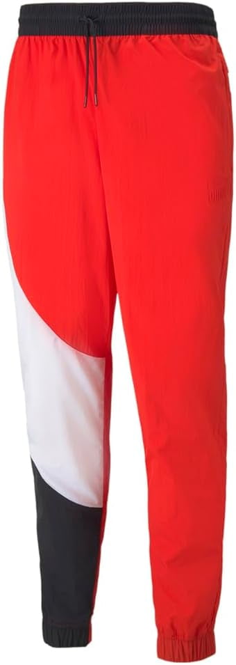 Men's Puma Black/High Risk Red Clyde Pants - 4XL - Walmart.com
