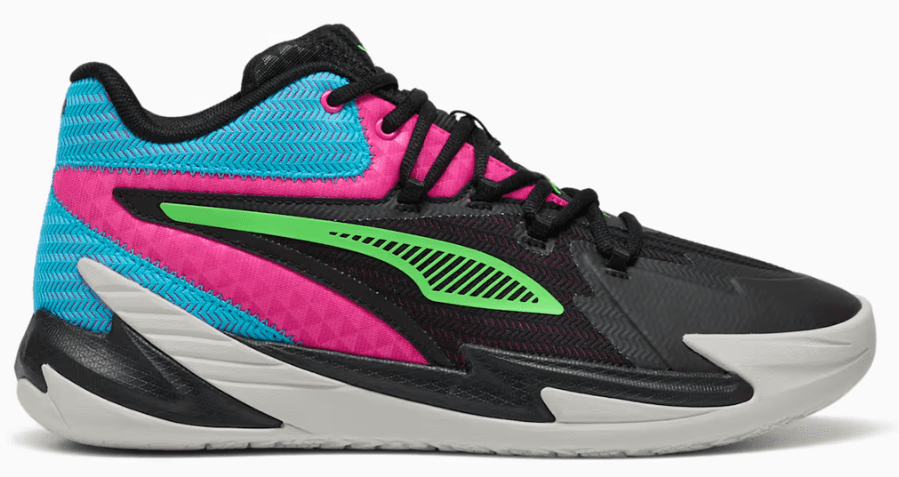 Men's Puma Dagger Puma Black-Fluro Pink Pes (311353 01) - 9 - Walmart.com