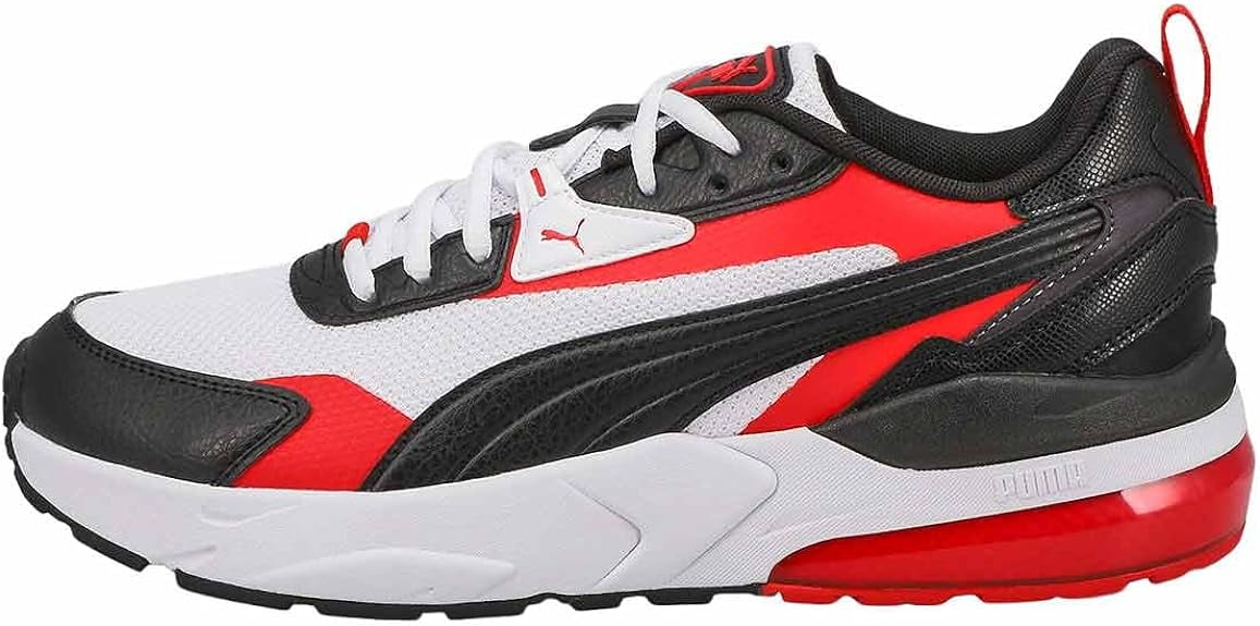 Men's Puma Vis2K Back To Heritage Puma White-Puma Black-Red (393469 02 ...