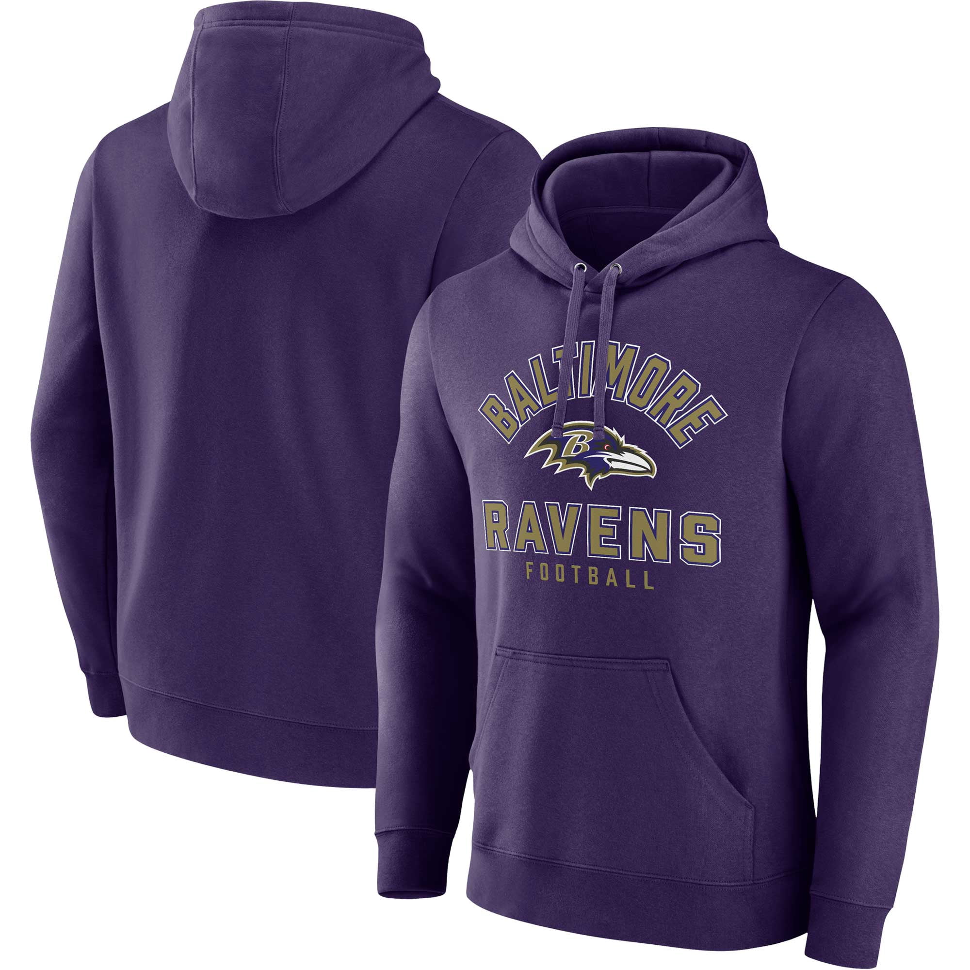 Men's Purple Baltimore Ravens Between the Pylons Pullover Hoodie ...