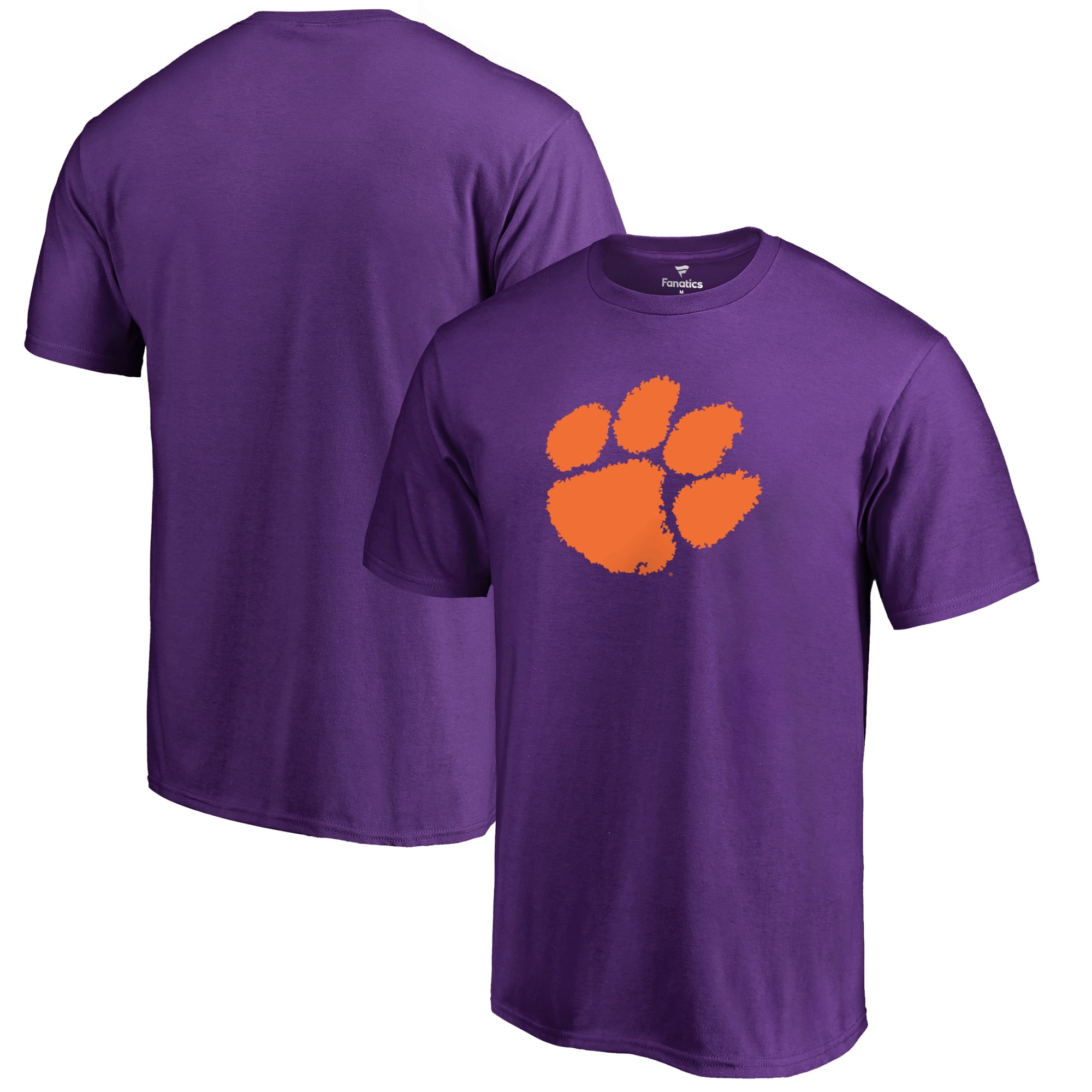 Men's Purple Clemson Tigers Primary Logo T-Shirt - Walmart.com