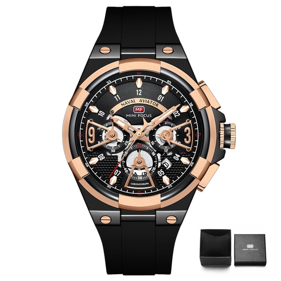 Men's Quartz Watch Multifunction Sport Wrist Watches Luxury Waterproof ...