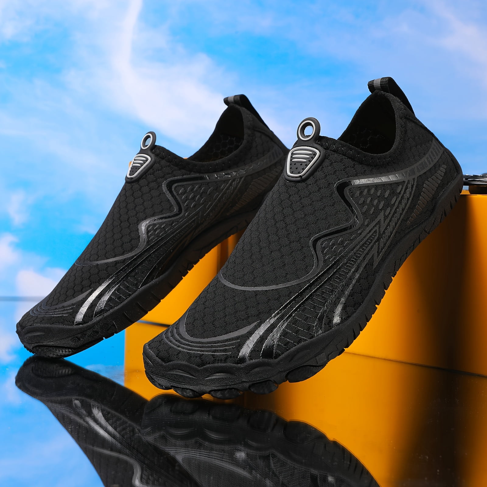 Men's Quick-Dry Barefoot Water Shoes, Five-Toe Stream Trekking, Beach ...