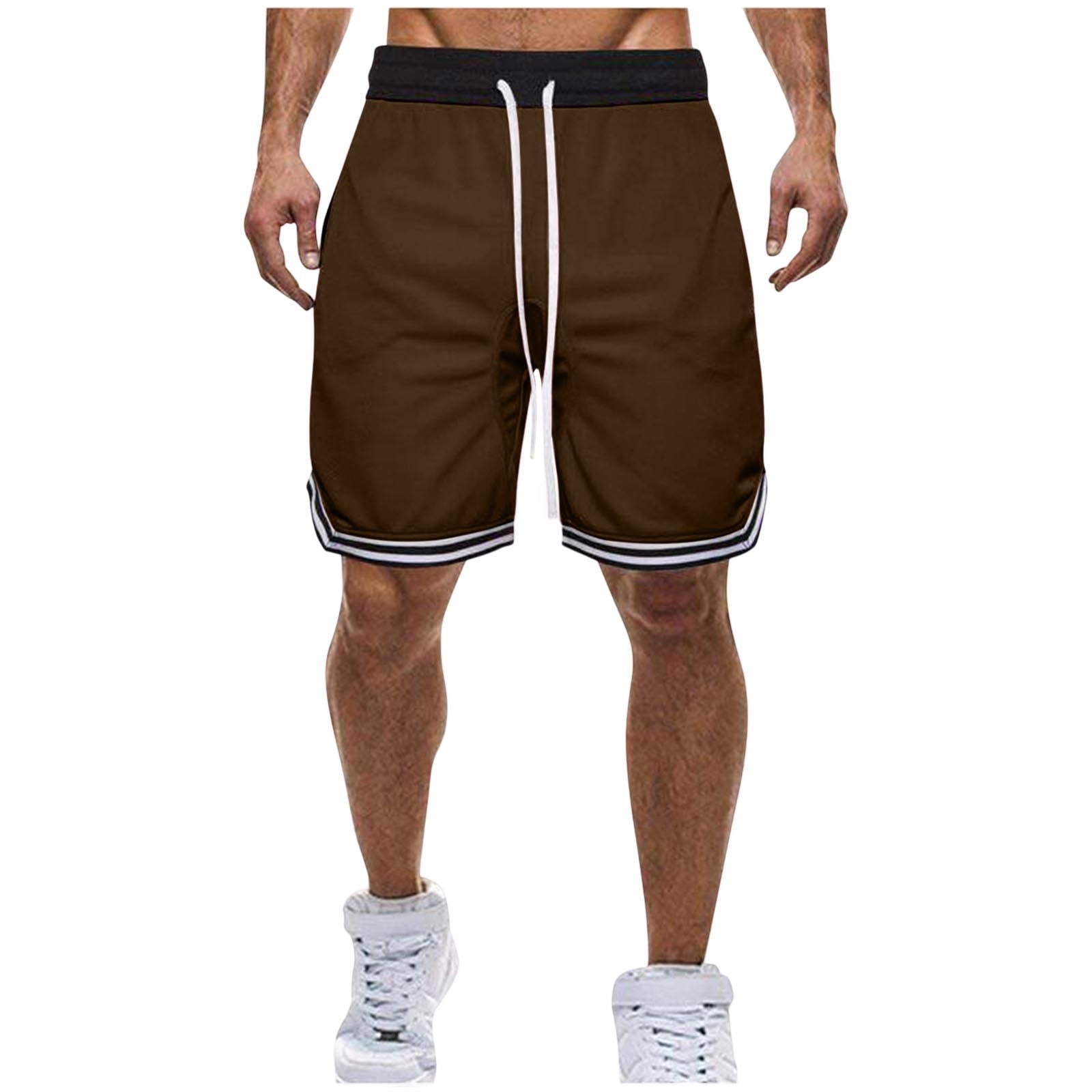Men's Quick-Dry Basketball Shorts - Lightweight Mesh with Zipper ...