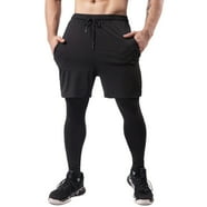 BXINGOHAI Compression Pants for Men Running Tights Athletic Football ...