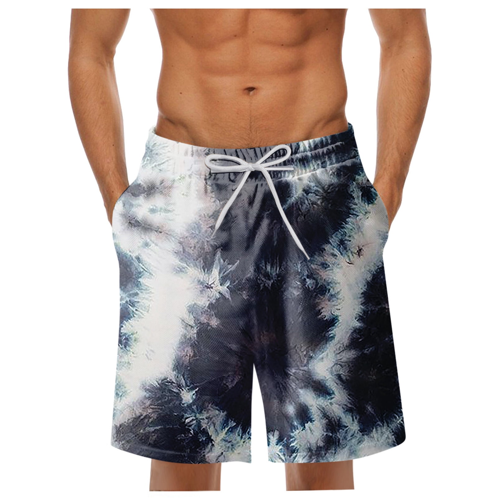 Men's Quick Dry Swim Trunks Spring Summer Printed Sports Pockets ...