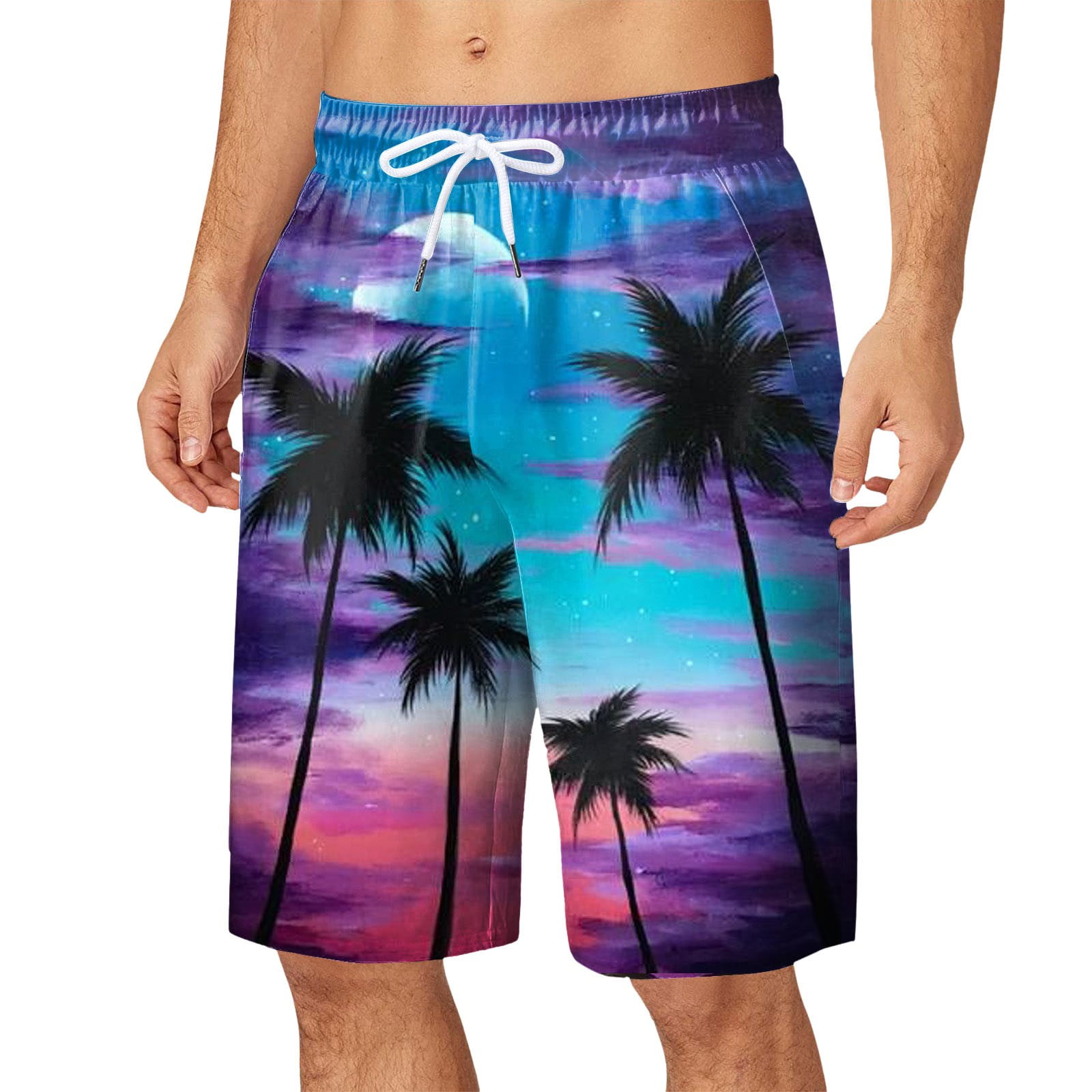 Mens Quick Dry Swim Trunks Swimsuits Mesh Liner Beach Bathing Suits