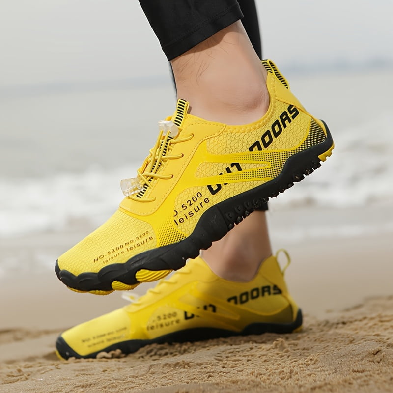 Men's Quick Dry Water Shoes Lightweight Barefoot Beach Sneakers with ...