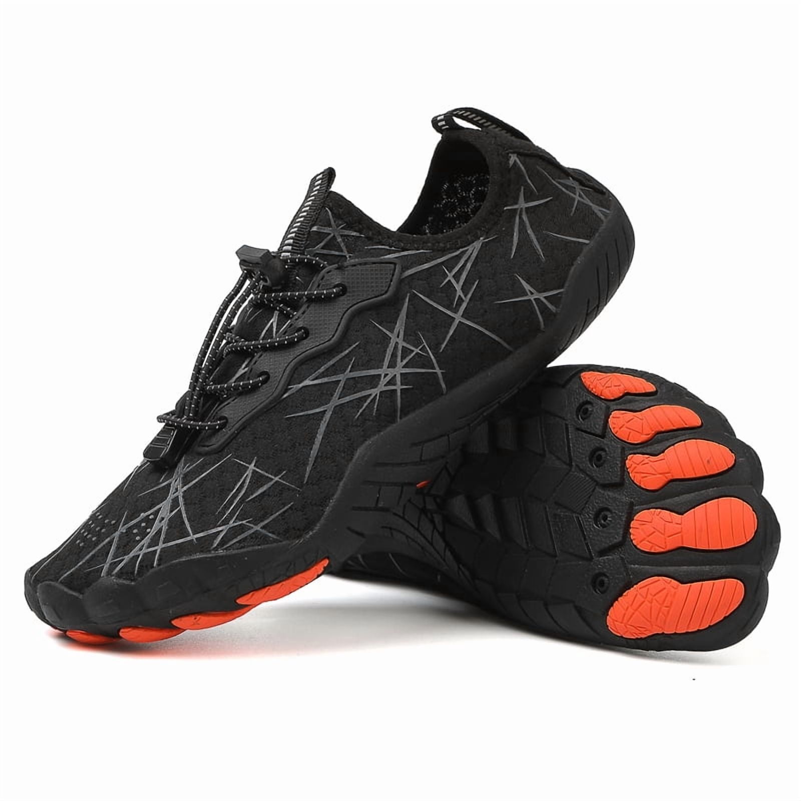 Men's Quick‑Lace Minimalist Water Sports Shoes, Adult Male Five‑Toe ...