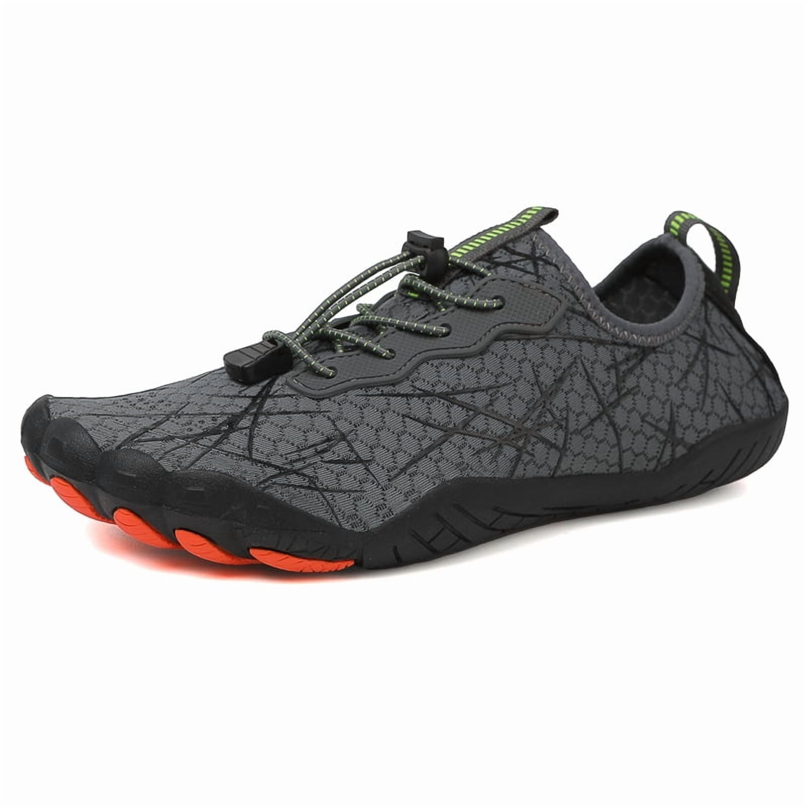 Men's Quick‑Lace Minimalist Water Sports Shoes, Adult Male Five‑Toe ...